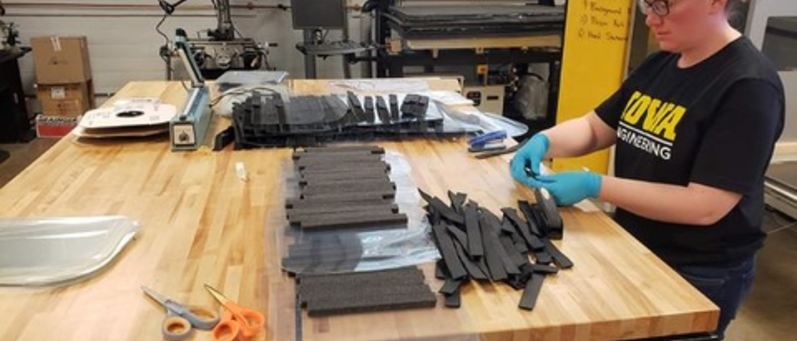 College of Engineering helps fill UI face shield gap | Iowa Technology ...